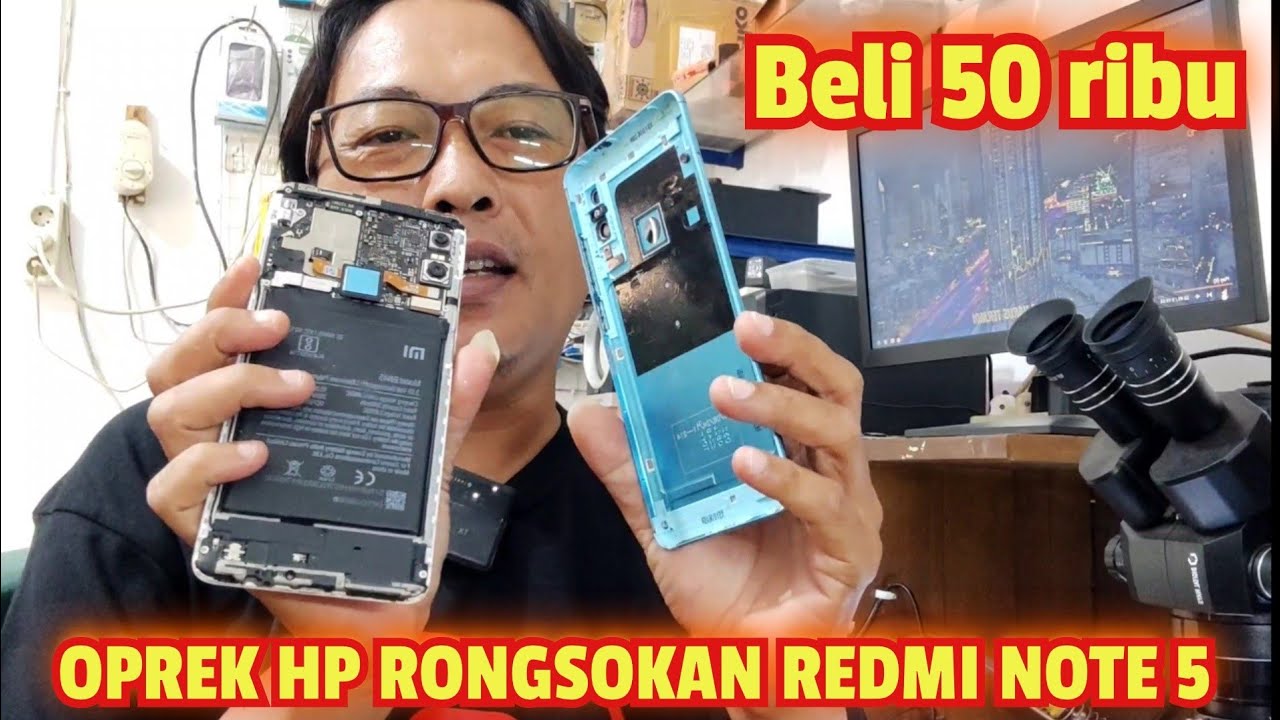 OPREK HP RONGSOKAN REDMI NOTE 5 - YouTube