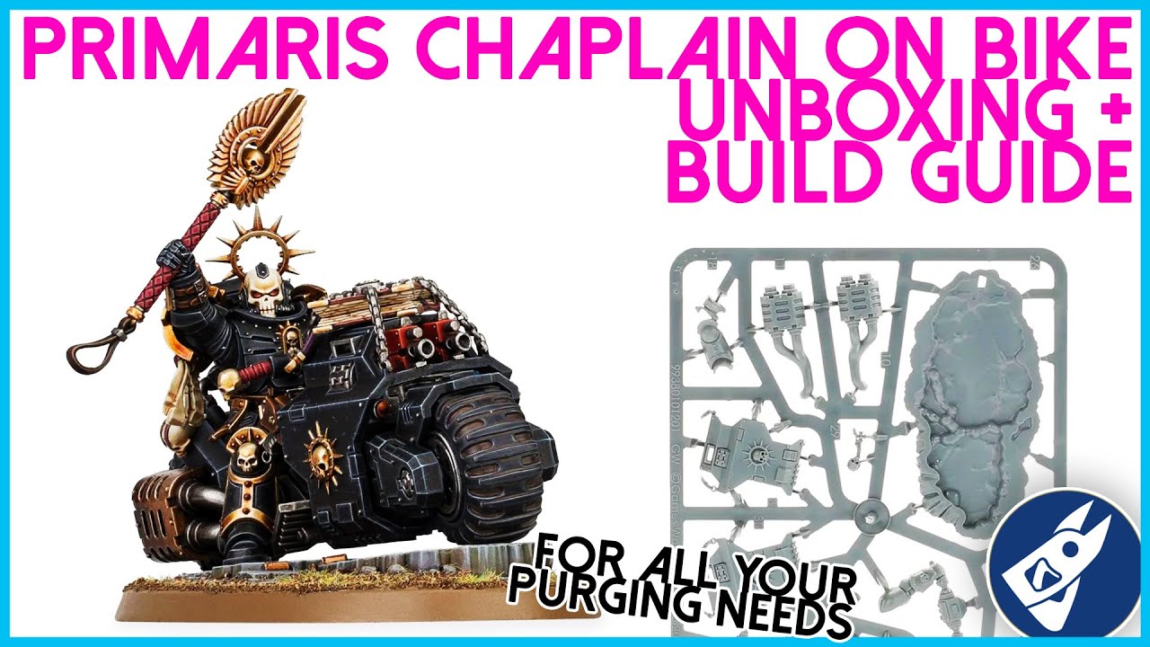 How to build Primaris Chaplain on Bike - New Warhammer Primaris model ...