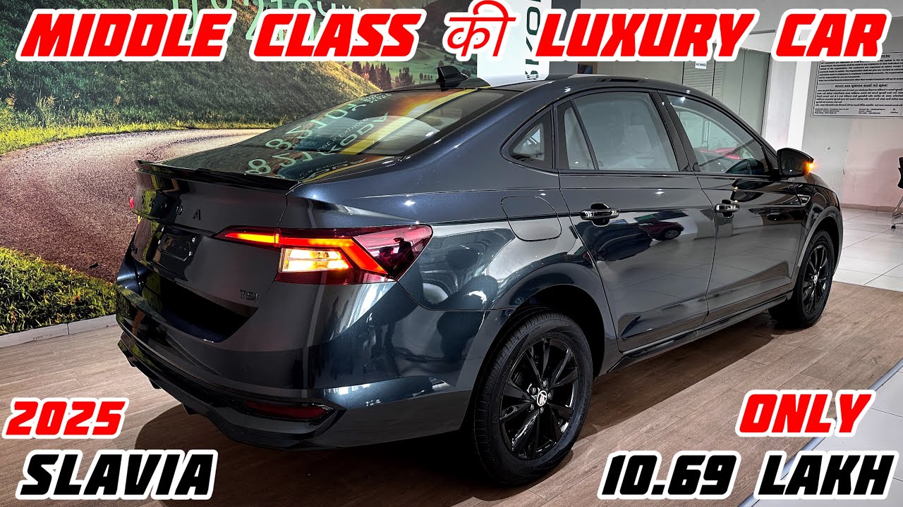 2025 Skoda Slavia Sportline Gray Color Review ️Skoda Slavia 2025 ...