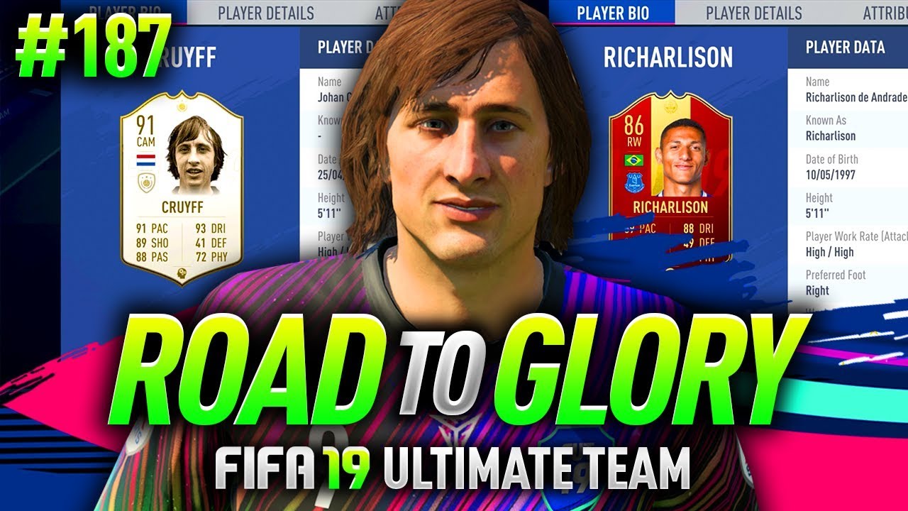 FIFA 19 ROAD TO GLORY #187 - TESTING 91 CRUYFF & 86 RICHARLYSON! - YouTube