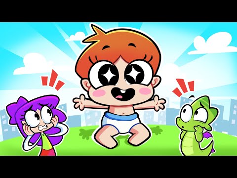 Wow! Giant Baby 👶 Baby Wants to Be The Tallest 😲 Huge Baby Adventure | Funny Cartoons for Kids