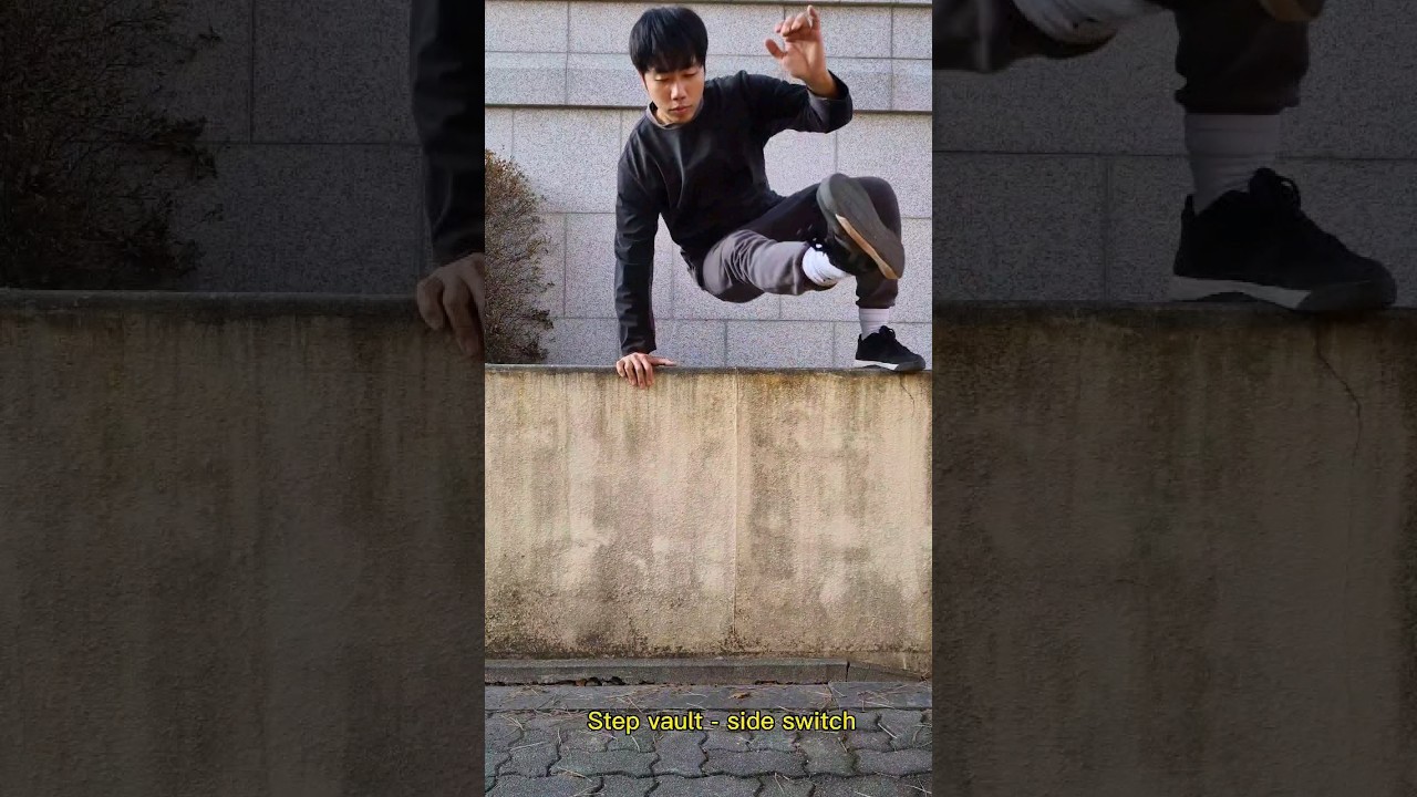 [Parkour Tutorial] Step vault for All levels #파쿠르 - YouTube