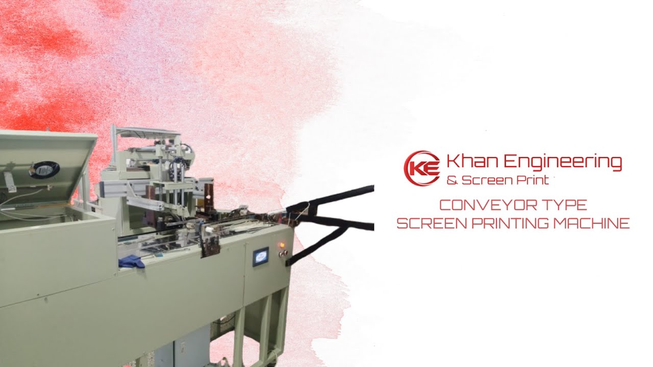 Conveyor Type Bottle Screen Printing Machine | Khan Engineering | Made in Pakistan | - YouTube
