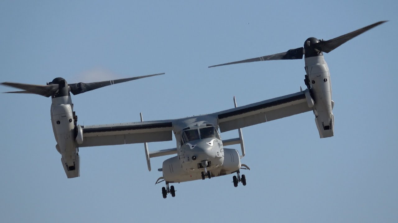 MV-22 Osprey Saturday Demo .. Miramar Airshow 2017 (4K) - YouTube