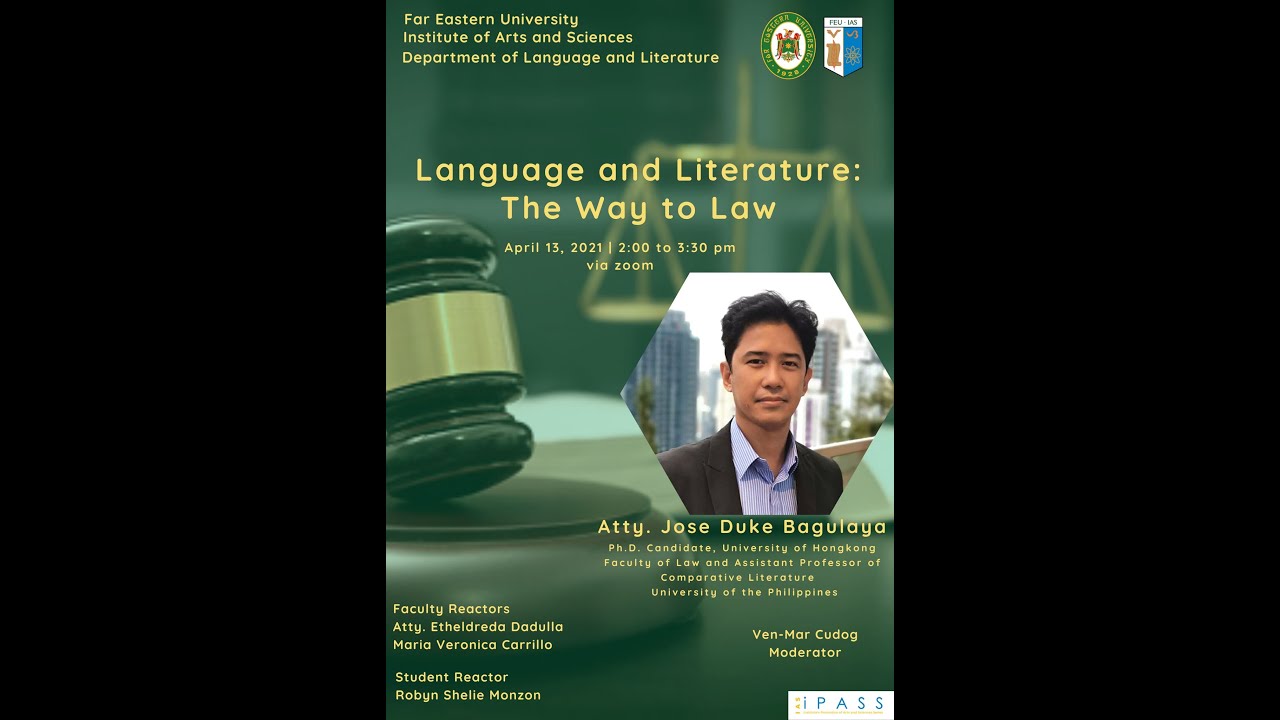 Language and Literature: The Way to Law - YouTube