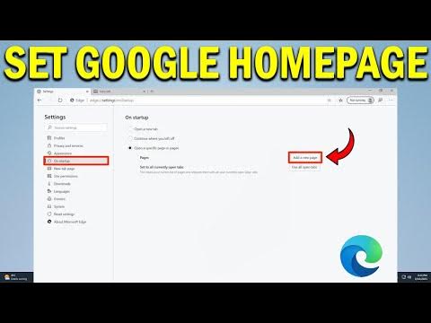 How To Set Google as Homepage in Microsoft Edge - Quick Fix - YouTube