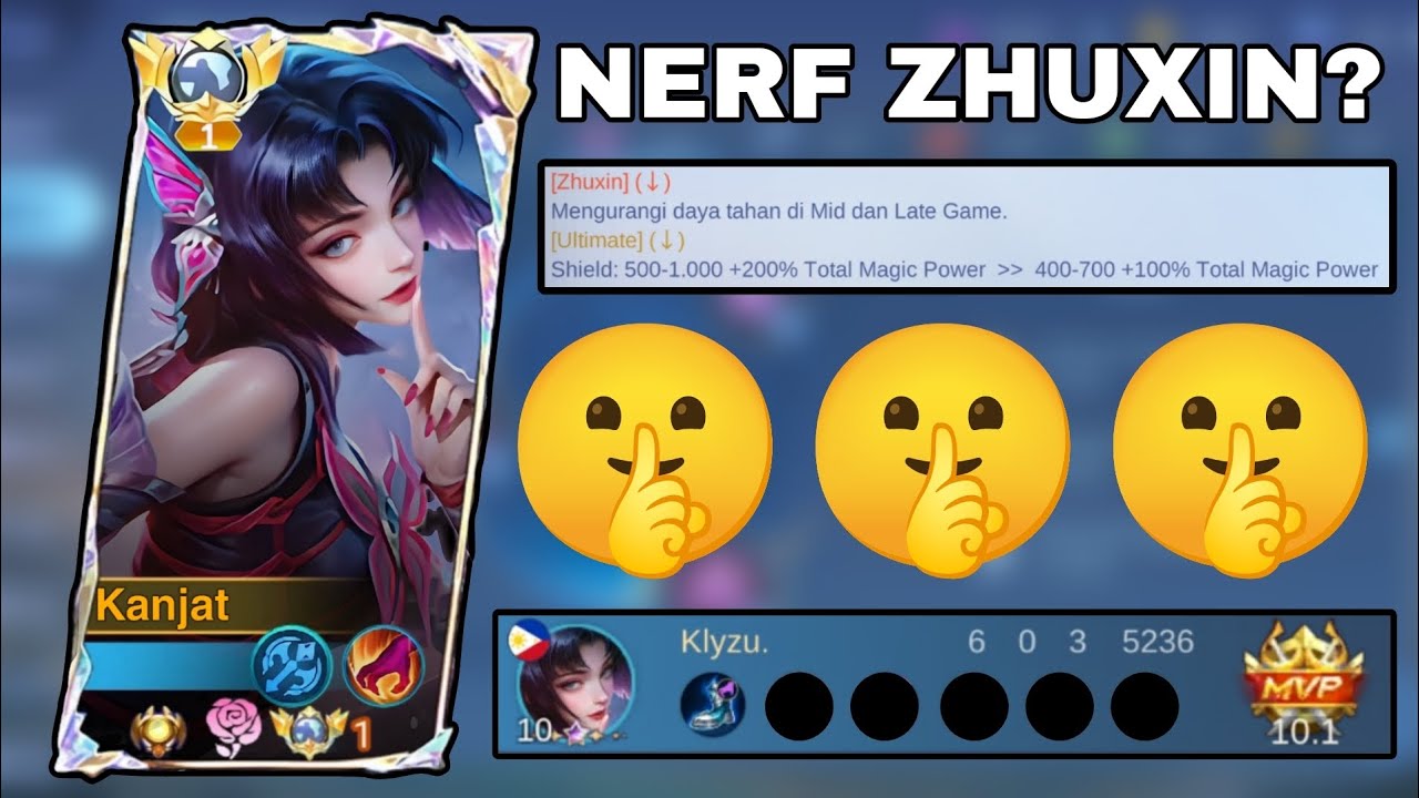 ZHUXIN NERF? NEW TUTORIAL ZHUXIN DAMAGE BROKEN AND SKILL COMBO🤫 ...