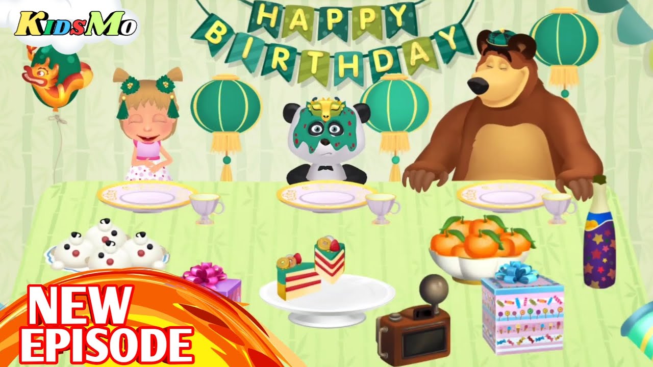 Baby Panda's Birthday Party | Masha and the Bear New Episode | Cartoon ...