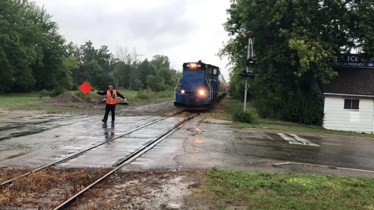 BRAMPTON SIDING OFFICIALLY BURIED! Southbound OBRY at double-tracked ...