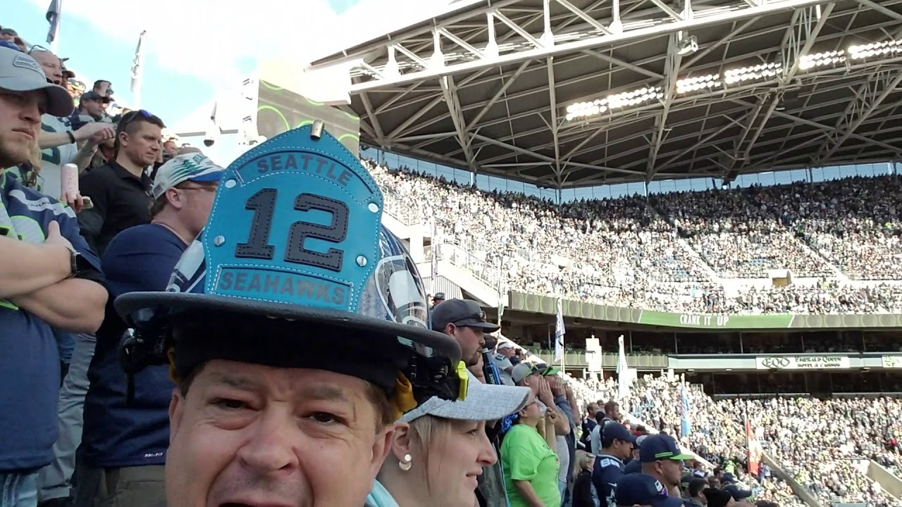 Dew Hawk Seahawks Cowboys CenturyLink field loud 9/23/18 - YouTube