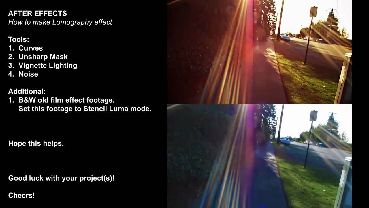 Tutorial lomography effect in After Effects - YouTube
