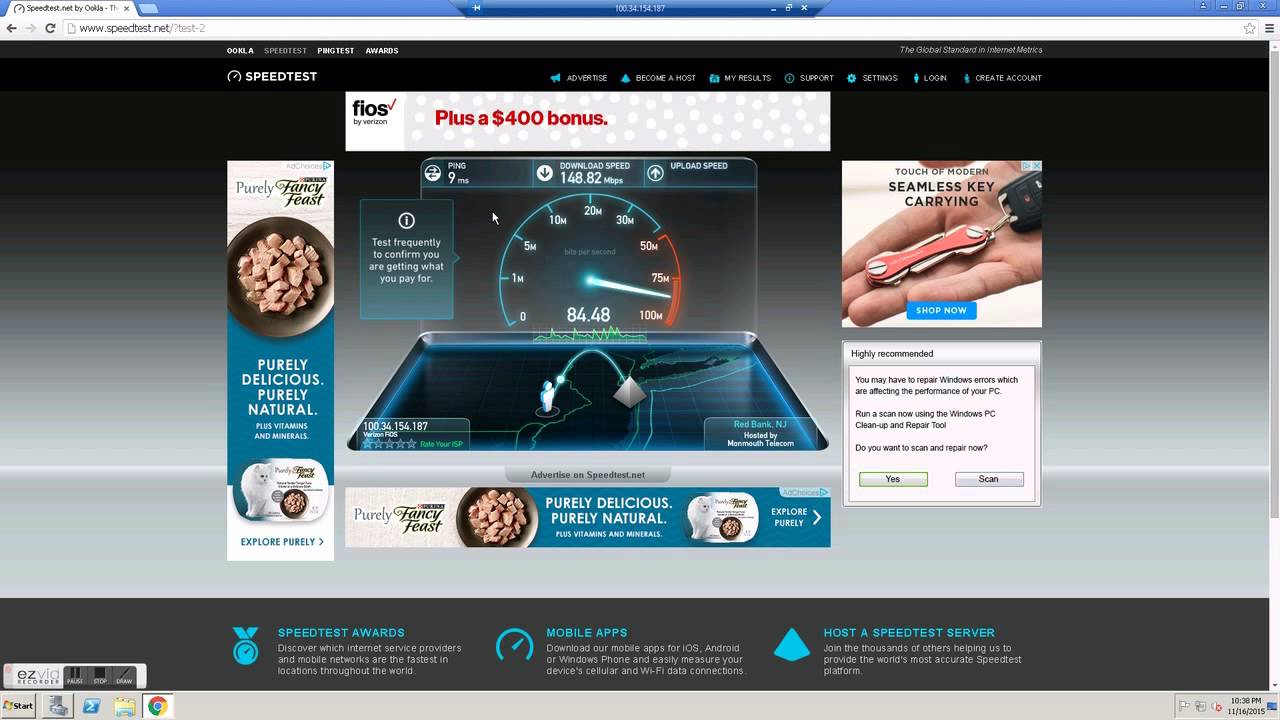 Speed Testing Verizon Fios VPN Network - YouTube