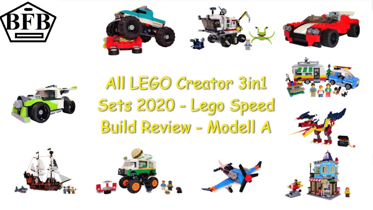 All LEGO Creator | 3in1 | Sets 2020 | Lego Speed Build Review | Modell ...