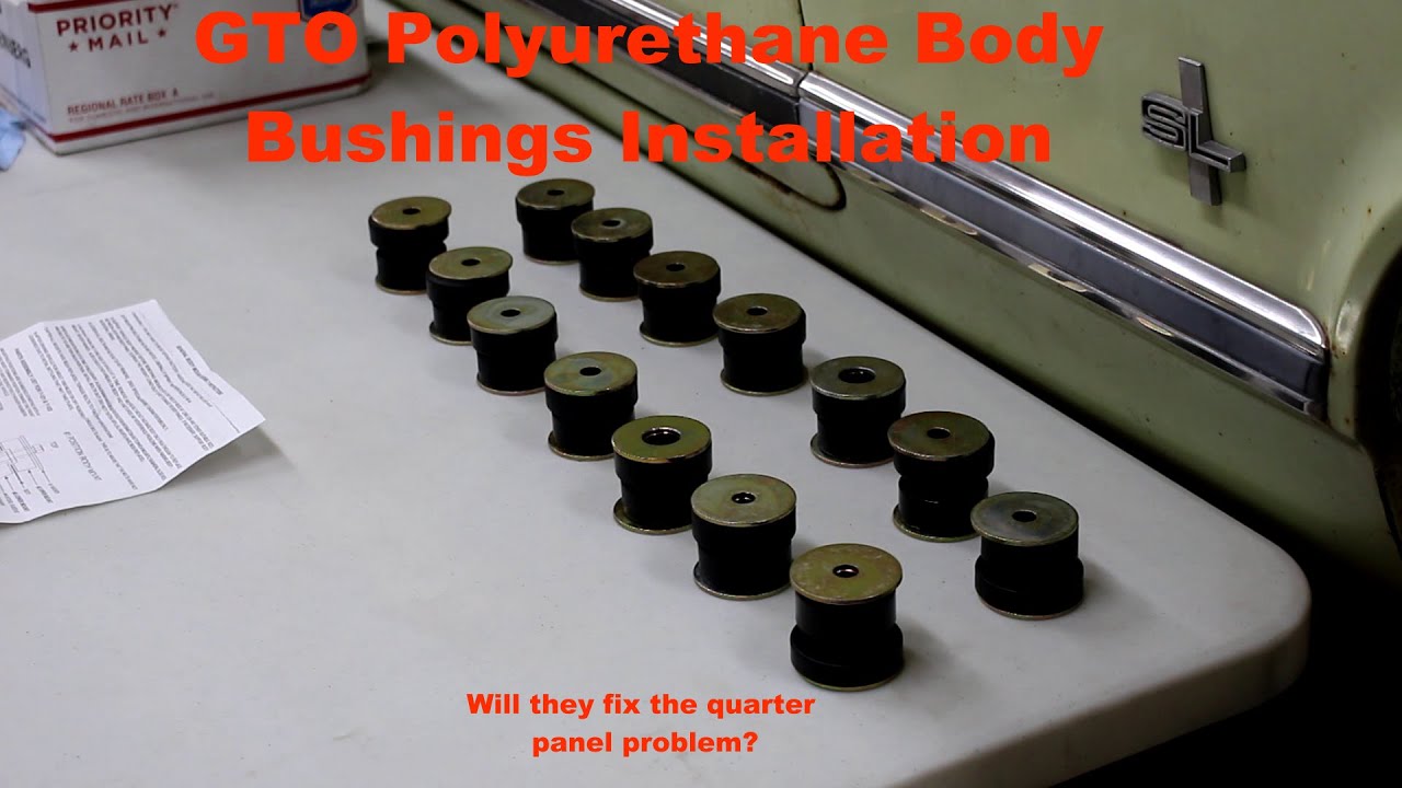 GTO Polyurethane Body Bushings Installation - YouTube