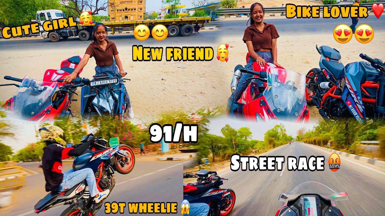 New quite girl friend group ride 🥰rr 310 full rush with cuite girl 😍😱 ...