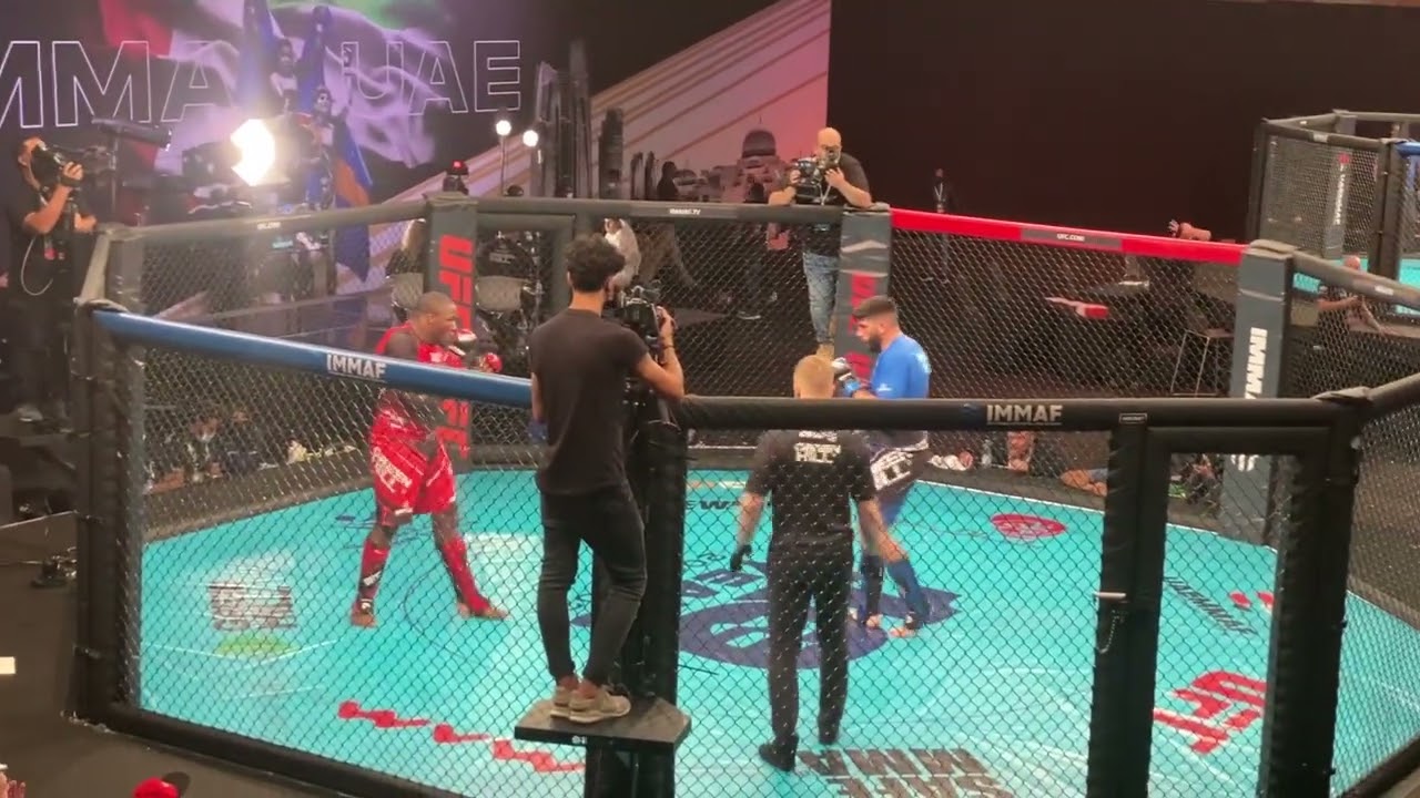 IronGrip Khaled first MMA match from a single angle - YouTube