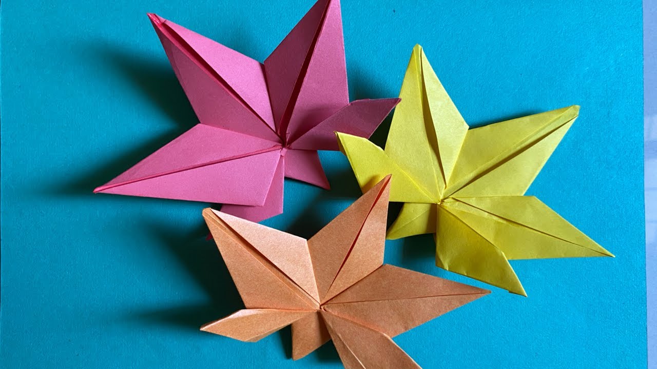 Origami Maple Leaf | How to Make Maple Leaf Origami | DIY Maple Leaf ...