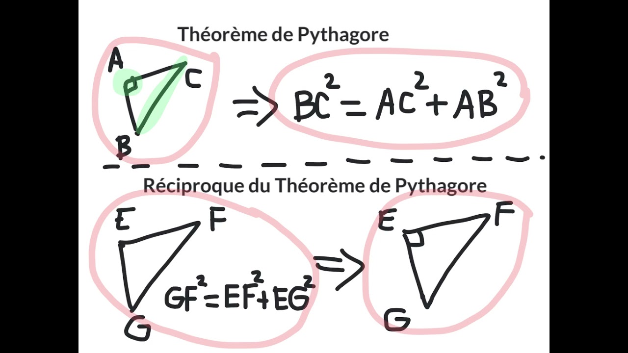 une démonstration de la réciproque du théorème de Pythagore - YouTube