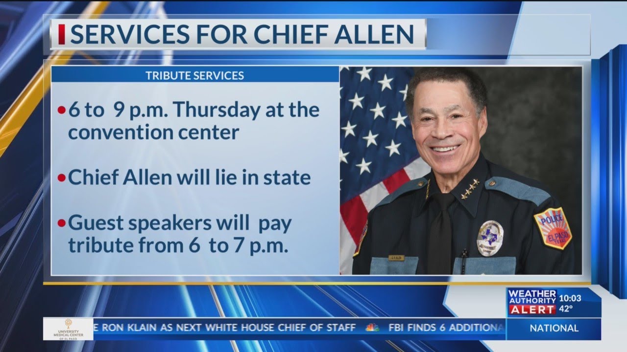 Funeral services for Police Chief Greg Allen slated for two days this ...