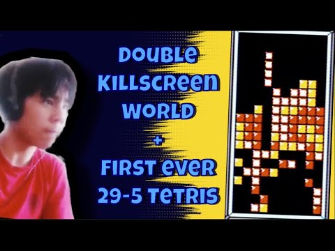 Double Killscreen Lines WR + First Ever 29-5 Tetris WR - NES Tetris ...
