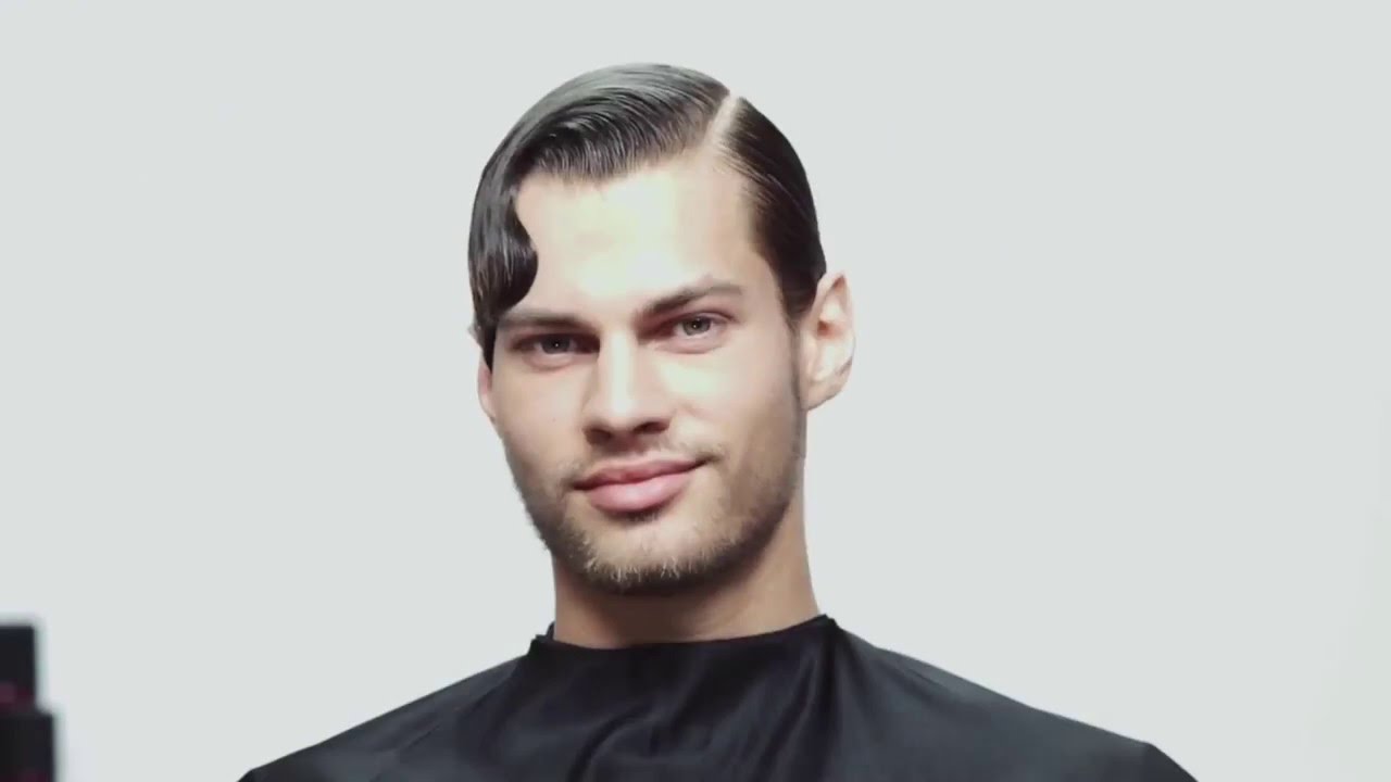 How To Create A Styled Sleek Men's Hair Cut - YouTube