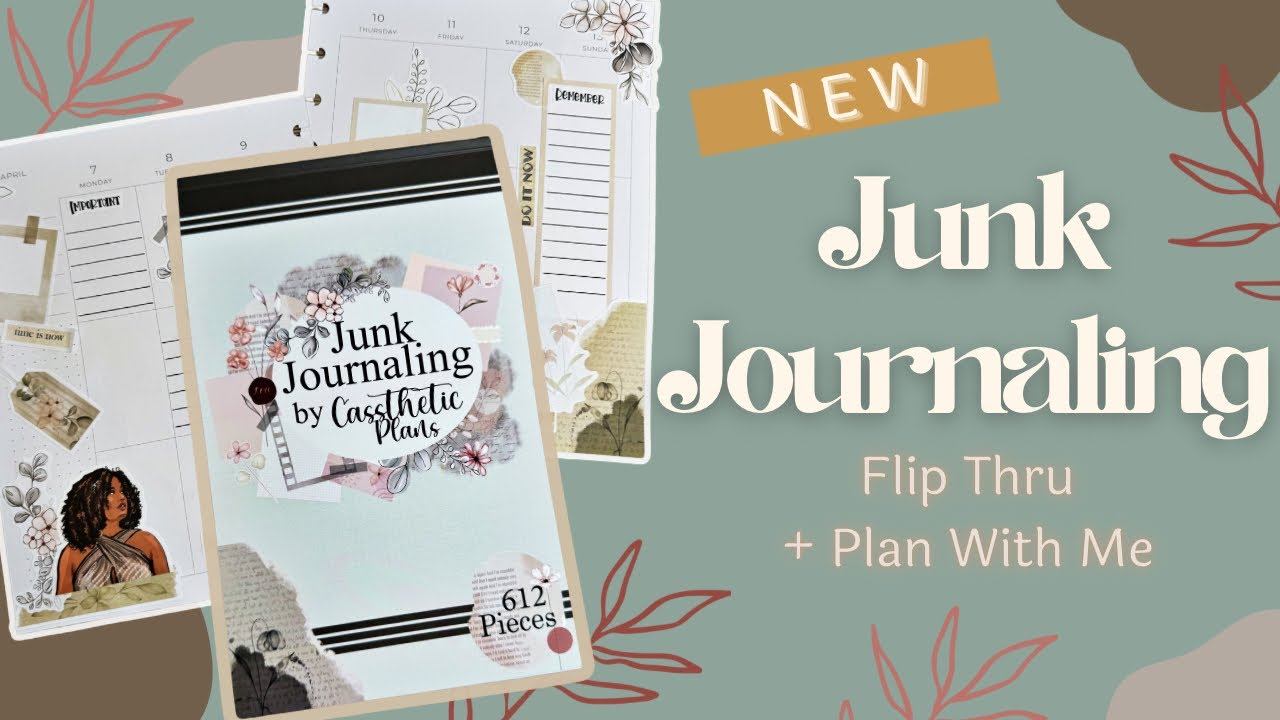 NEW JUNK JOURNALING BY @casstheticplans PLANS | FLIP THRU + PLAN WITH ...