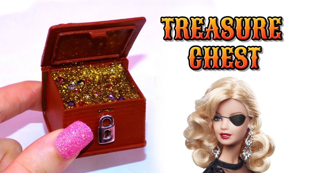 DIY Miniature Dollhouse Treasure Chest - How to Make Miniature ...