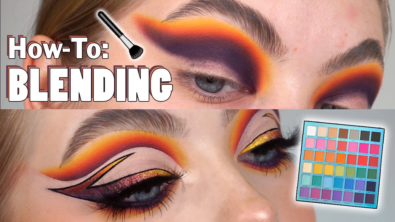 HOW-TO: BLENDING COLOURFUL EYESHADOWS | Makeup Tips & Tricks - YouTube