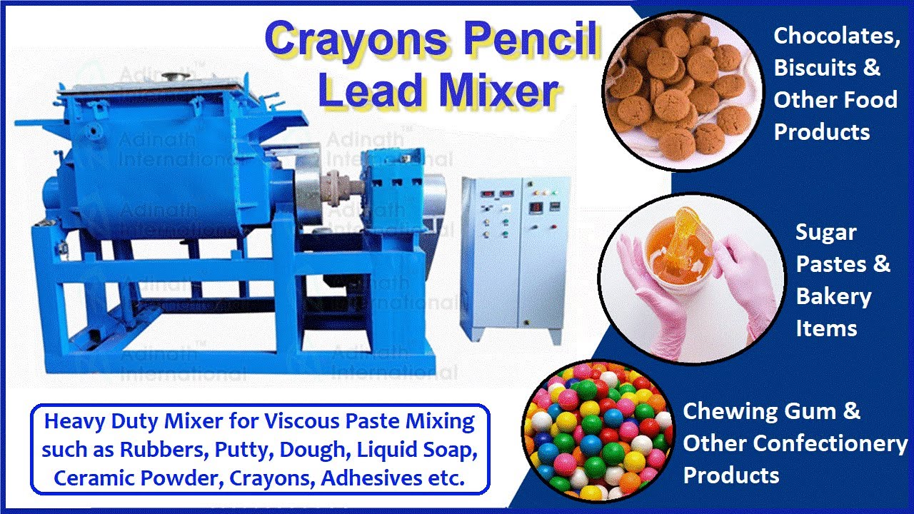 Crayons Pencil Lead Mixer, Gland Packing Dough Kneader - YouTube