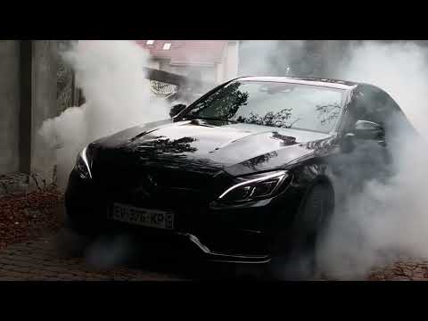 Mercedes C63s AMG. Уличный дрифт. Давай  представим