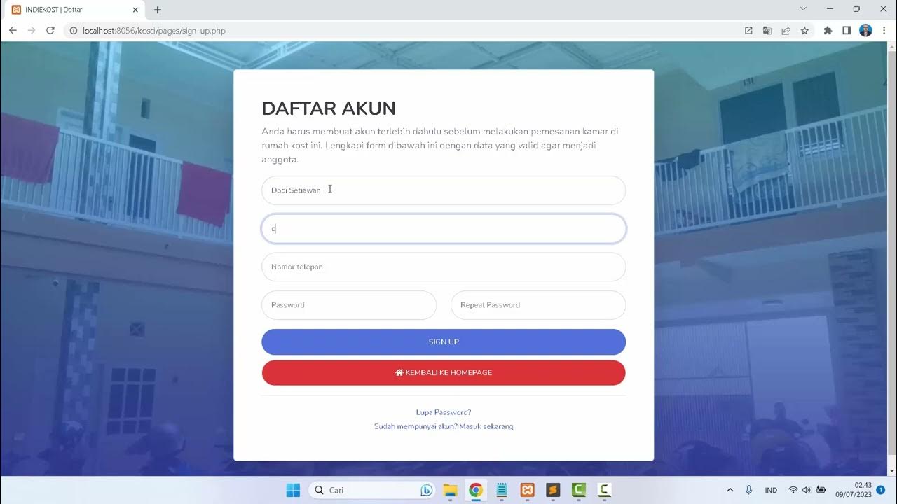 Aplikasi Sistem Informasi dan Manajemen Kost - YouTube