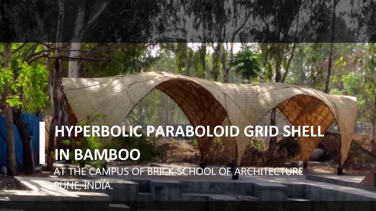 Hyperbolic Paraboloid GridShell in Bamboo - YouTube