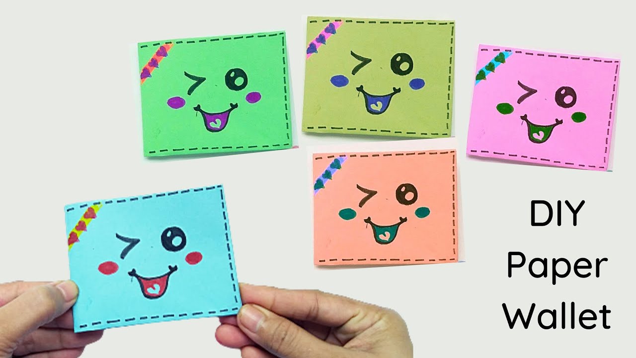 How To Make Wallet From Paper | DIY Easy Paper Wallet | Easy Paper ...