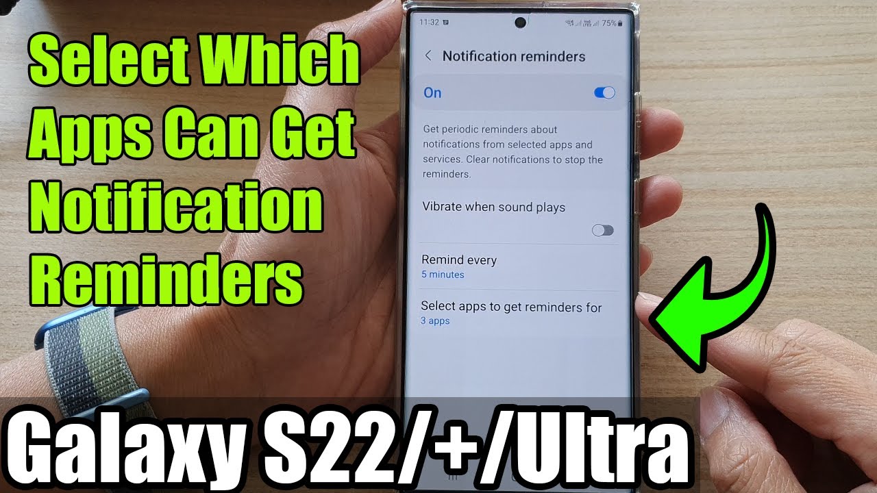 Galaxy S22/S22+/Ultra: How to Select Which Apps Can Get Notification ...