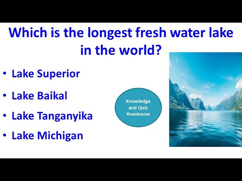 GK Quiz MCQ Lakes of the World - 1 World's Largest Lakes by Area ...