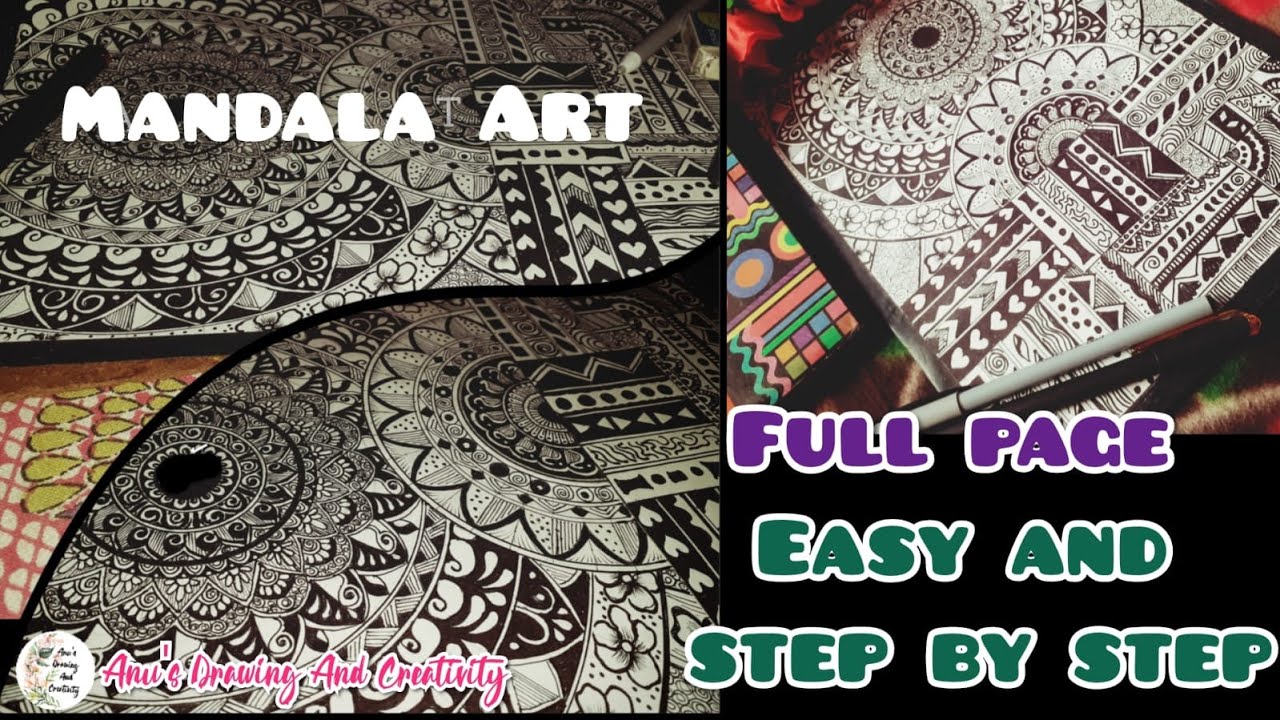 How To Draw Easy Mandala For Beginners || HOW TO Make the SIMPLE ...
