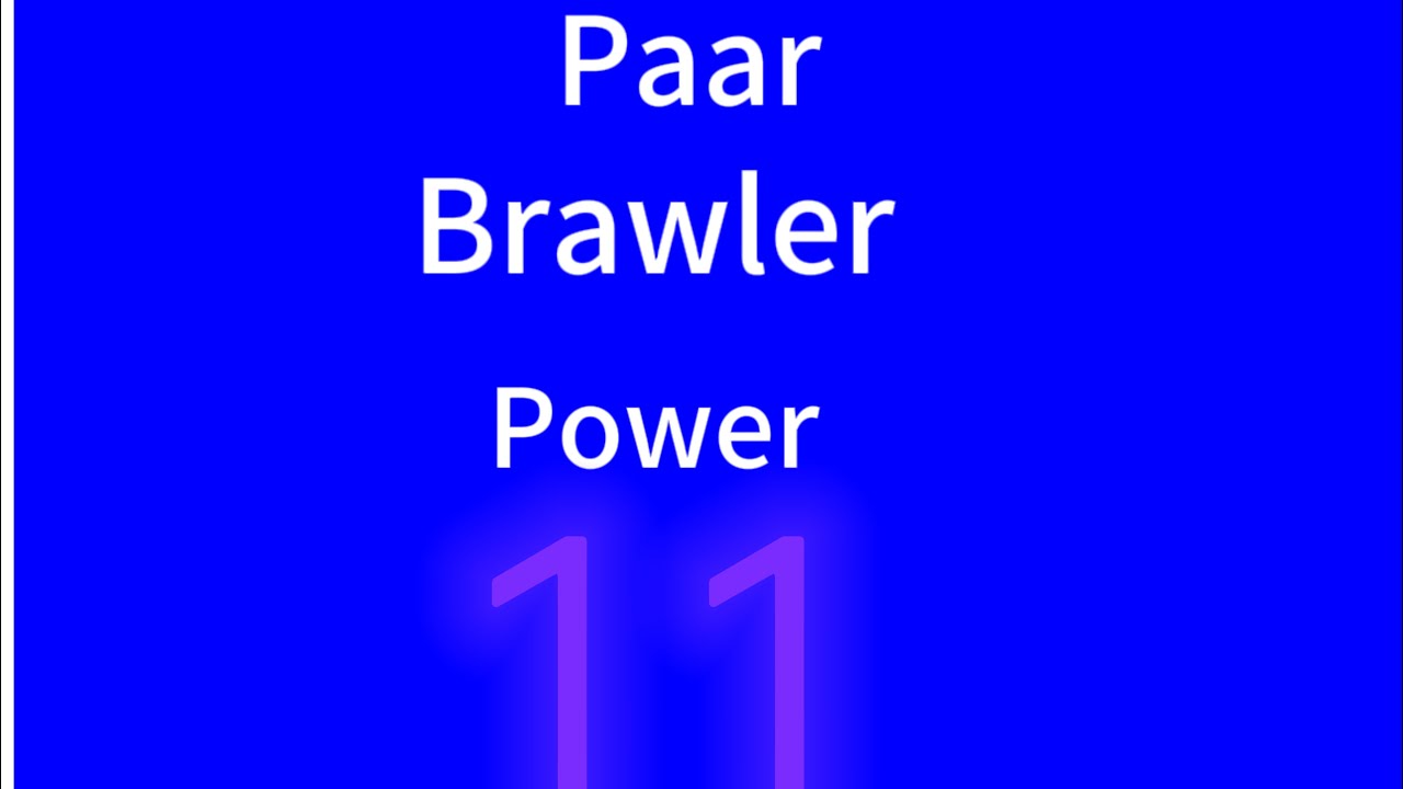 Paar Brawler auf power 11 machen in Brawl Stars - YouTube