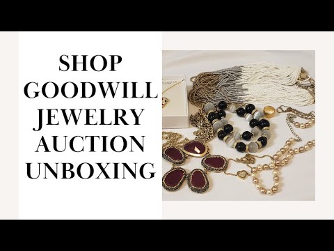 Shop Goodwill Jewelry Auction Unboxing - Designer brands - YouTube
