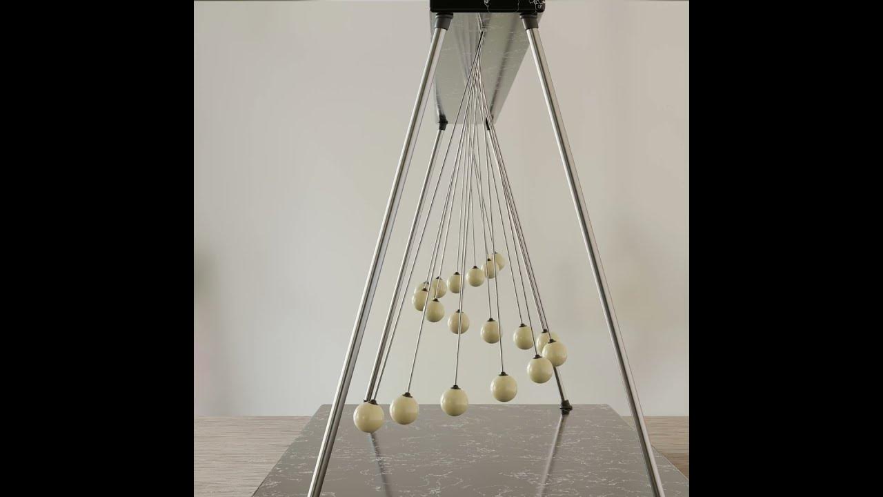 Pendulum Waves Animation Slow Motion Mesmerizing Satisfying Pattern - YouTube