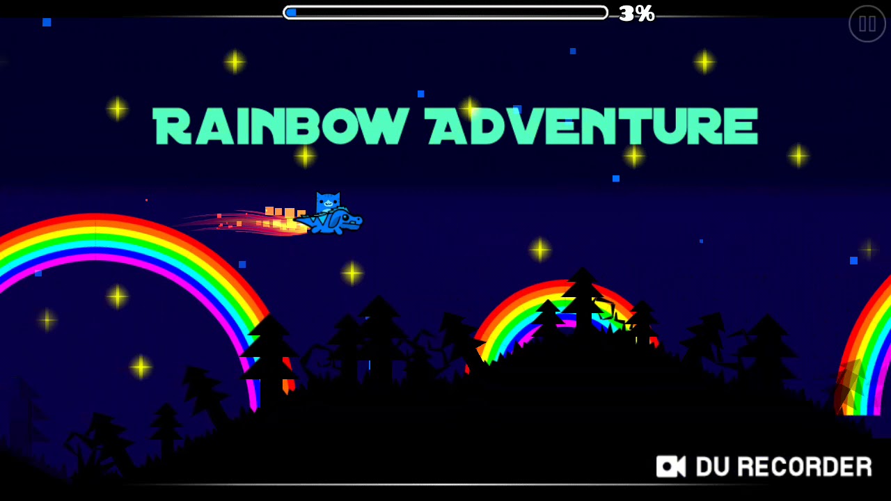 Geometry Dash - Rainbow Adventure - 100% [All Coins] - YouTube