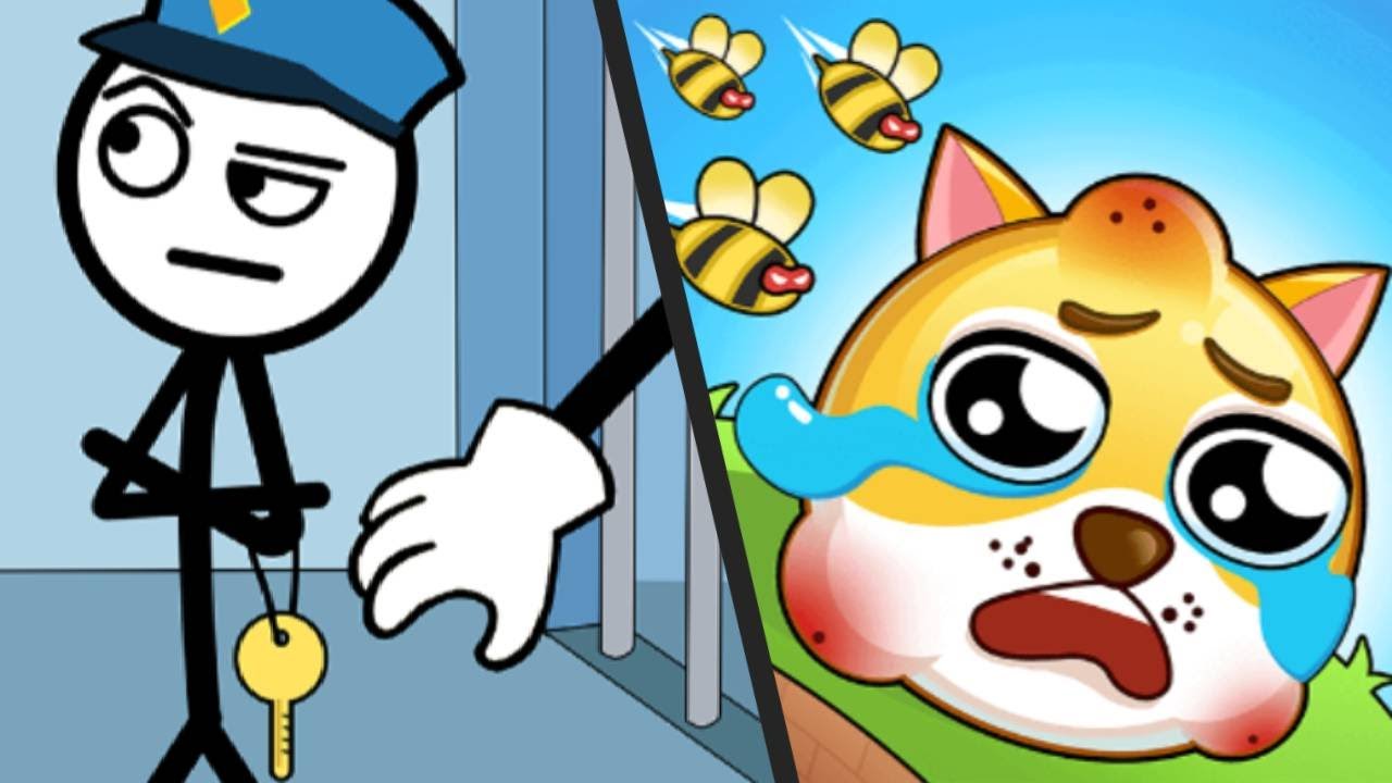 THIEF PUZZLE: TO PASS A LEVEL vs SAVE THE DOGE - Satisfying Double ...