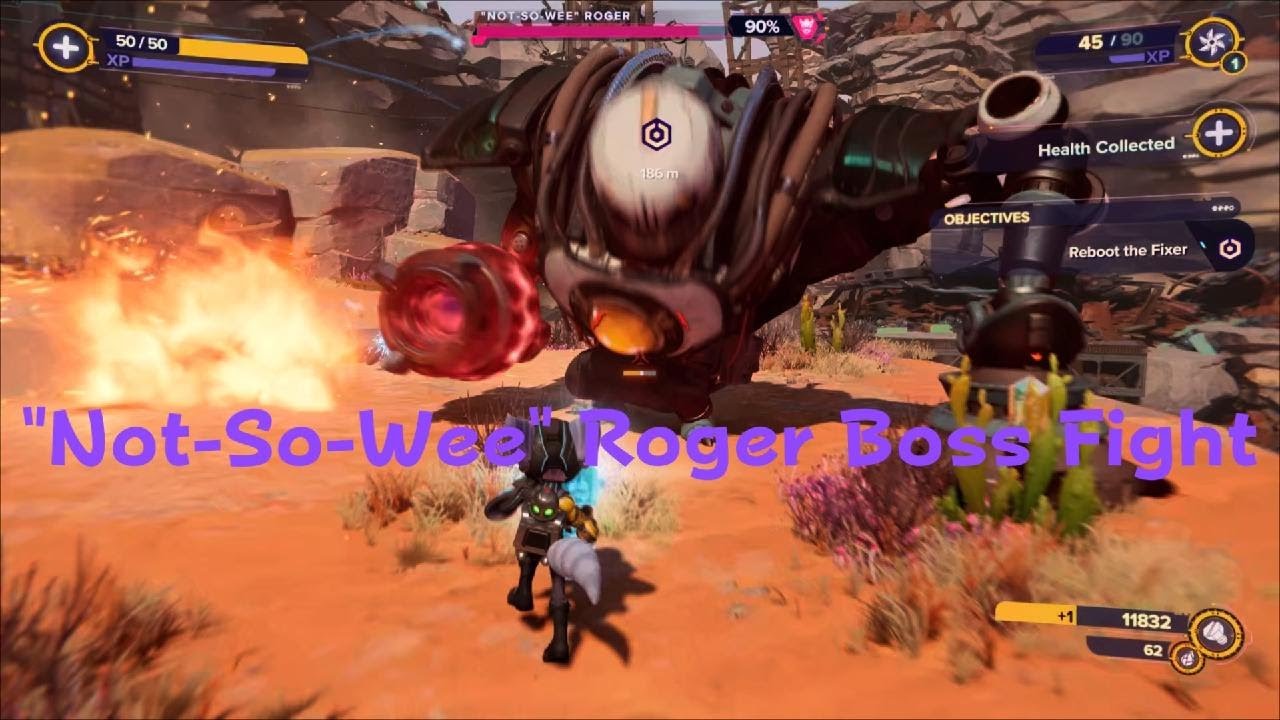 "Not-So-Wee" Roger Boss Fight | Ratchet & Clank: Rift Apart | Renegade ...