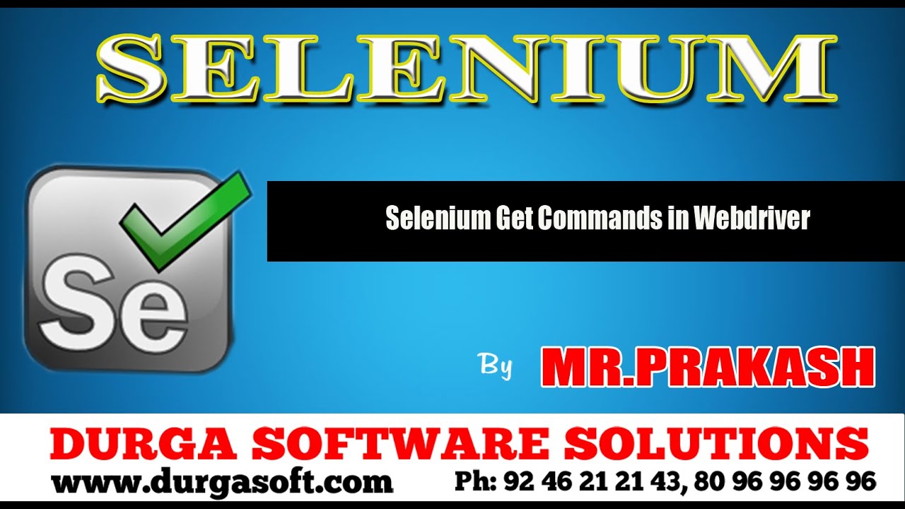 Selenium Get Commands In Webdriver YouTube Selenium Get Commands In Webdriver YouTube
