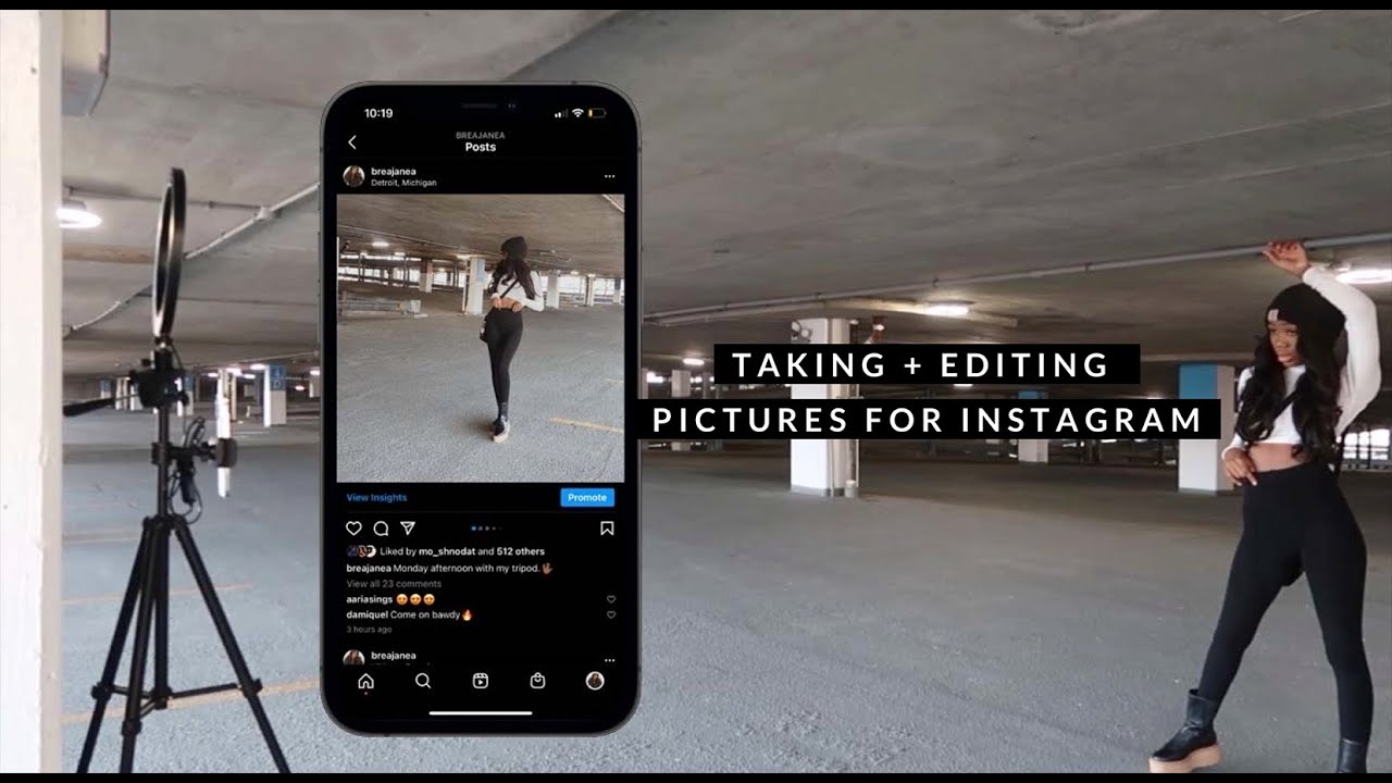 How I Take + Edit My Pictures For Instagram - YouTube