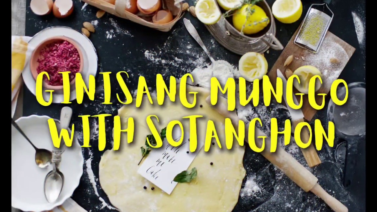 Easy Monggo (balatong) with sotanghon recipe - YouTube