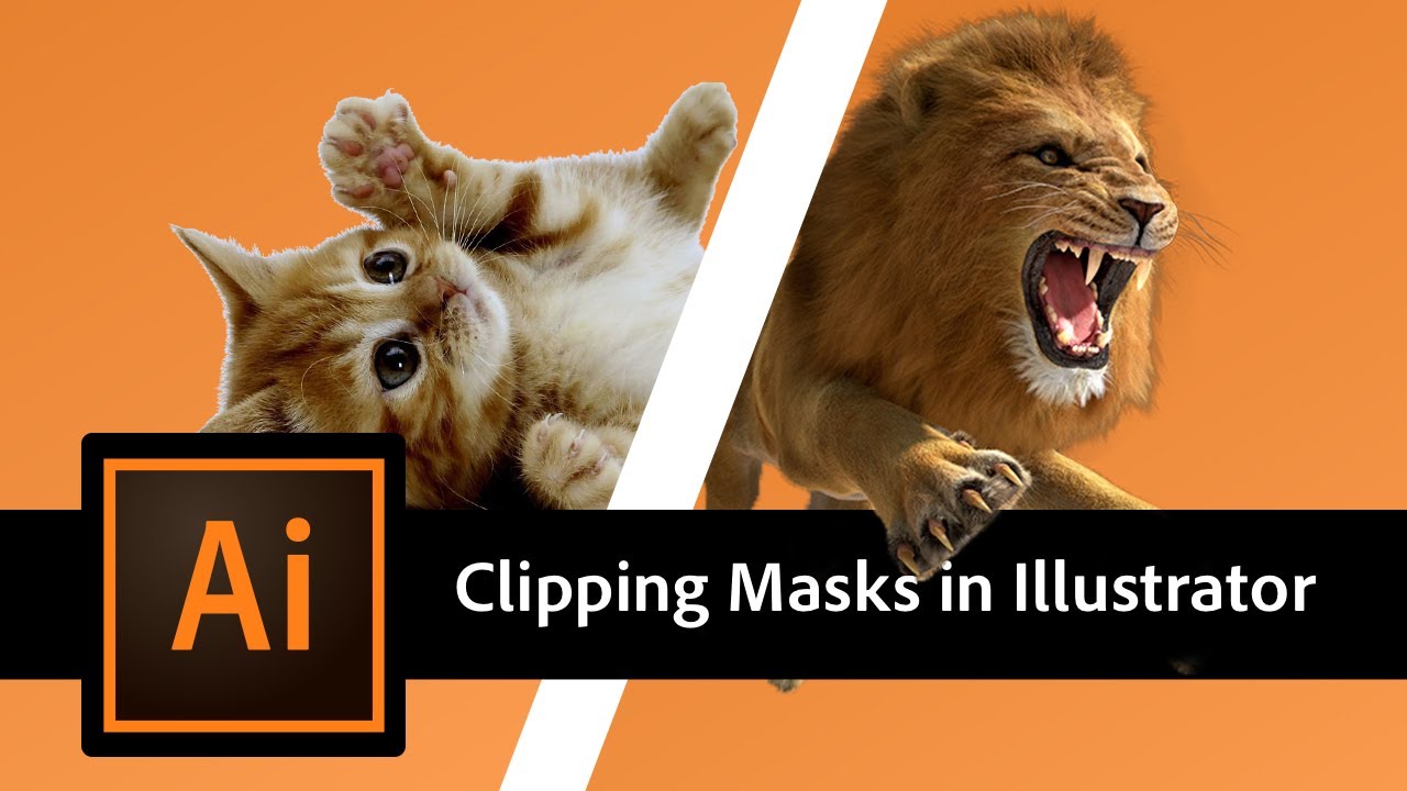 How to use the Clipping Mask in Illustrator - Adobe Illustrator ...