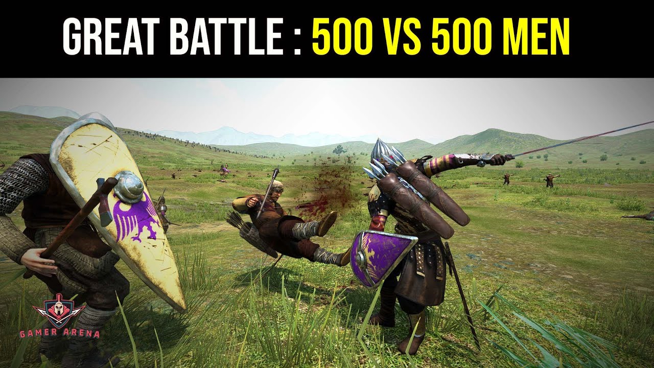 Great Battle: 500 vs 500 men ⚔️ - YouTube