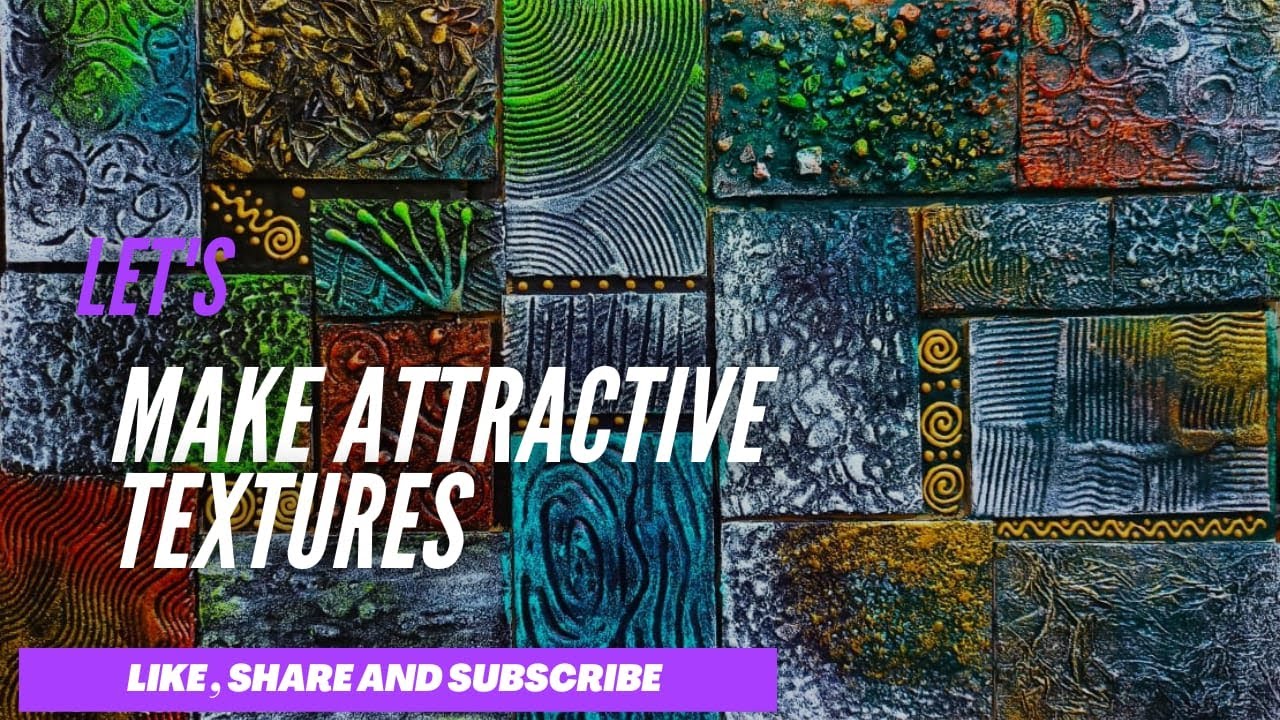 20 Types Texture Painting Tutorial/Let's Make Attractive Design Texture ...