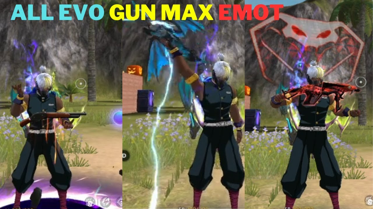 ALL EVO GUN MAX EMOT - YouTube
