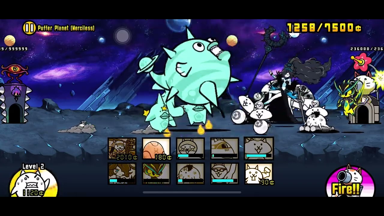 Blue Impact using only 2nd forms - the battle cats - YouTube
